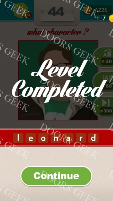 What Character ? Level 44 ~ Doors Geek