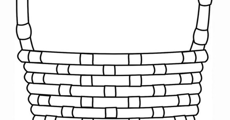 Basket Coloring Page ~ Coloring Print