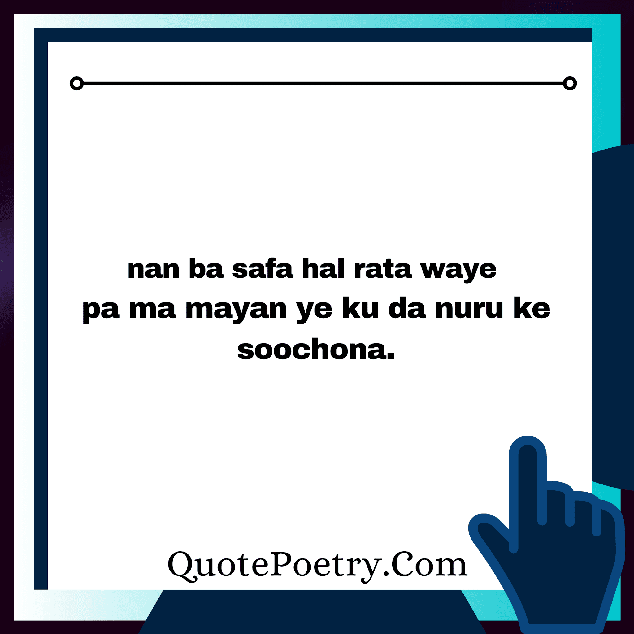 Pashto Poetry In English