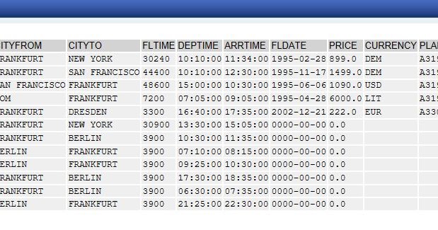 SAP ABAP 4 Tutorial: Left Outer Join