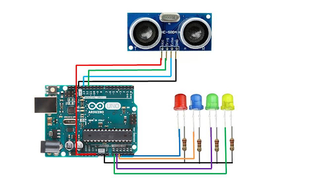 Arduino Tutorial by Manmohan Pal: Ultrasonic LED distance meter using ...