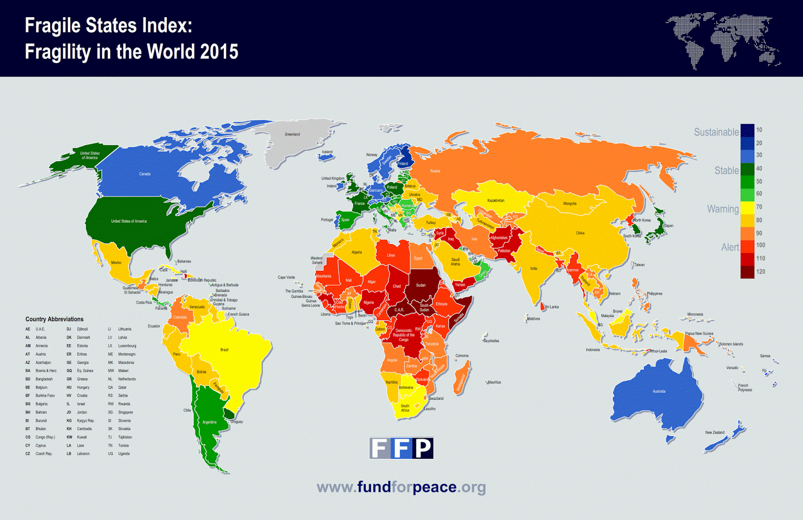 Blog de Seguridad y Defensa: Estados Fallidos en el mundo durante 2015