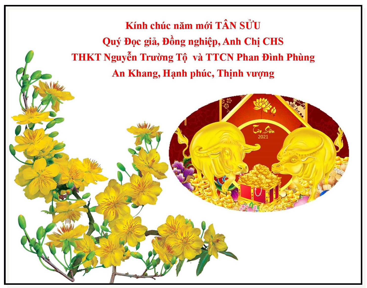 Trung Học Kỹ Thuật Nguyễn Trường Tộ - Sàigòn: CUNG CHUC TÂN XUÂN