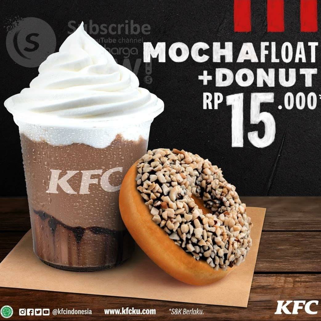 Promo KFC Mocha Float + Donut harga cuma Rp. 15.000 - scanharga