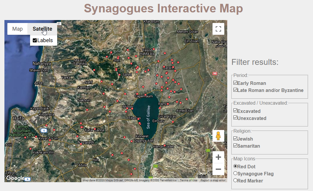 Biblical Studies and Technological Tools: Synagogues of Israel ...
