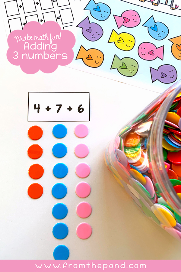 Adding 3 Single Digits | From the Pond