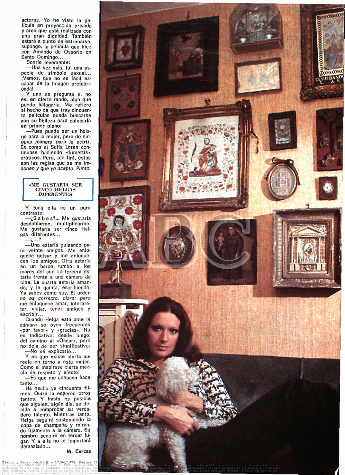 STARS DE CINE B: HELGA LINÉ