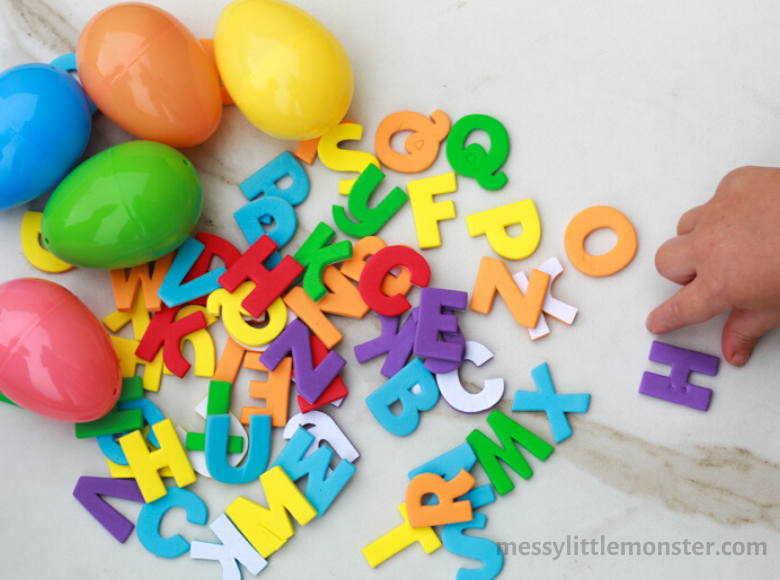 Easter Egg Letter Hunt - Messy Little Monster