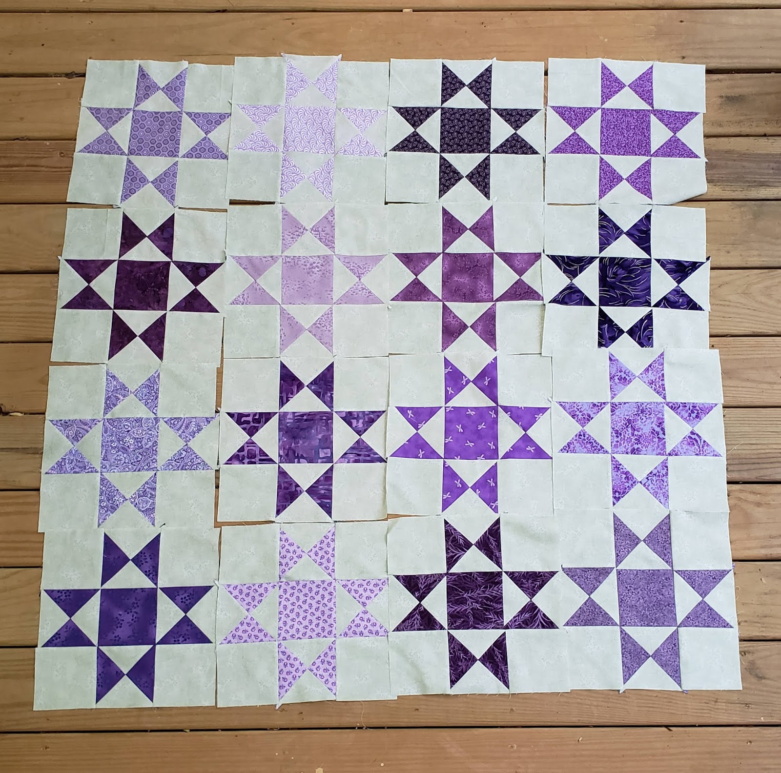 The Darling Dogwood: Last of the Ohio Star Blocks