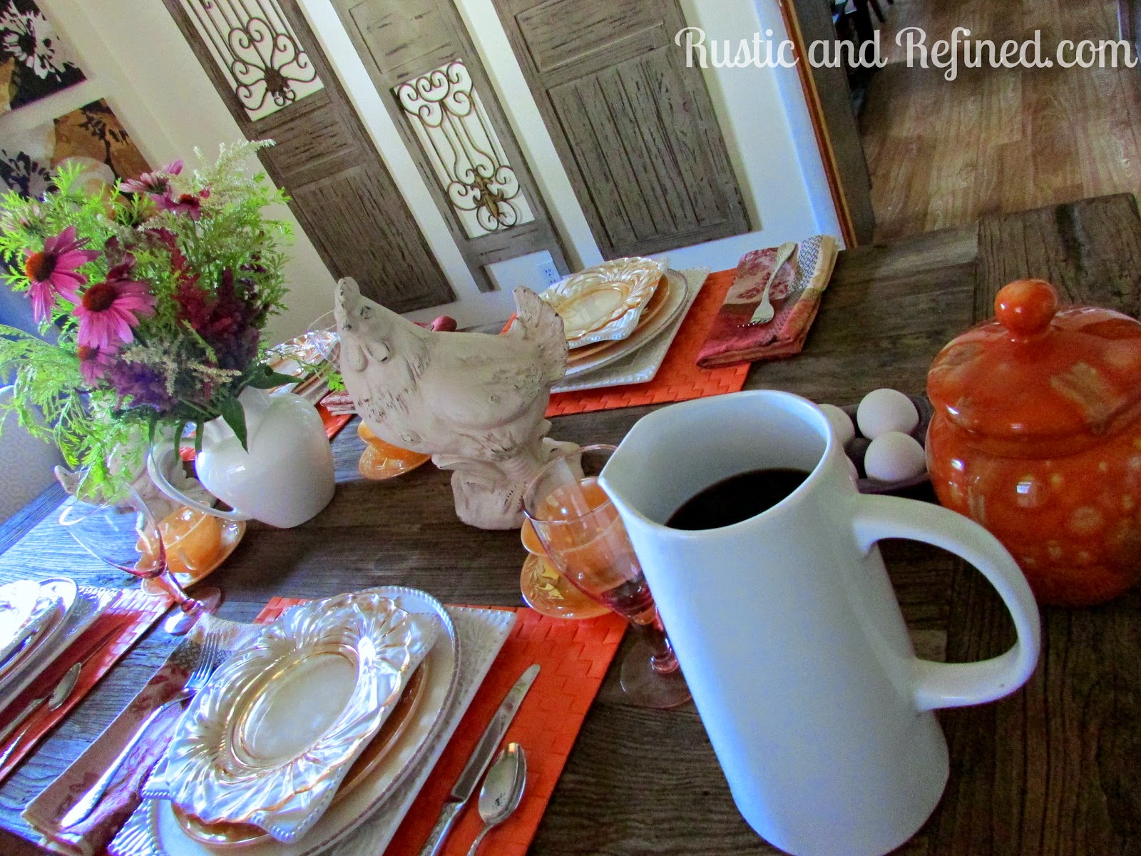 Summer Breakfast Tablescape | Rustic & Refined
