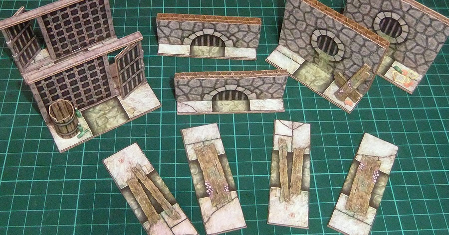 The Crooked Staff Blog: Print & Paste Dungeon Terrain : Sewer Accessories