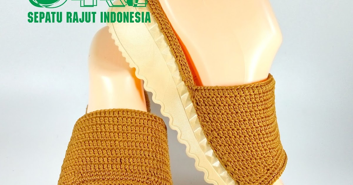 Sepatu Rajut Indonesia "SRI": Sandal Rajut Polos (Hak 5 cm)