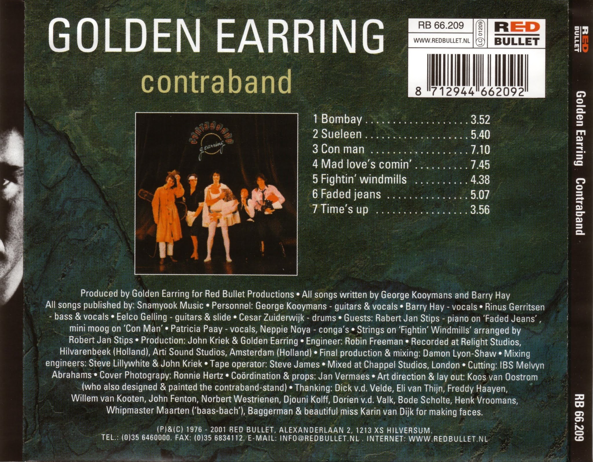 Classic Rock Covers Database: Golden Earring - Contraband (1976)