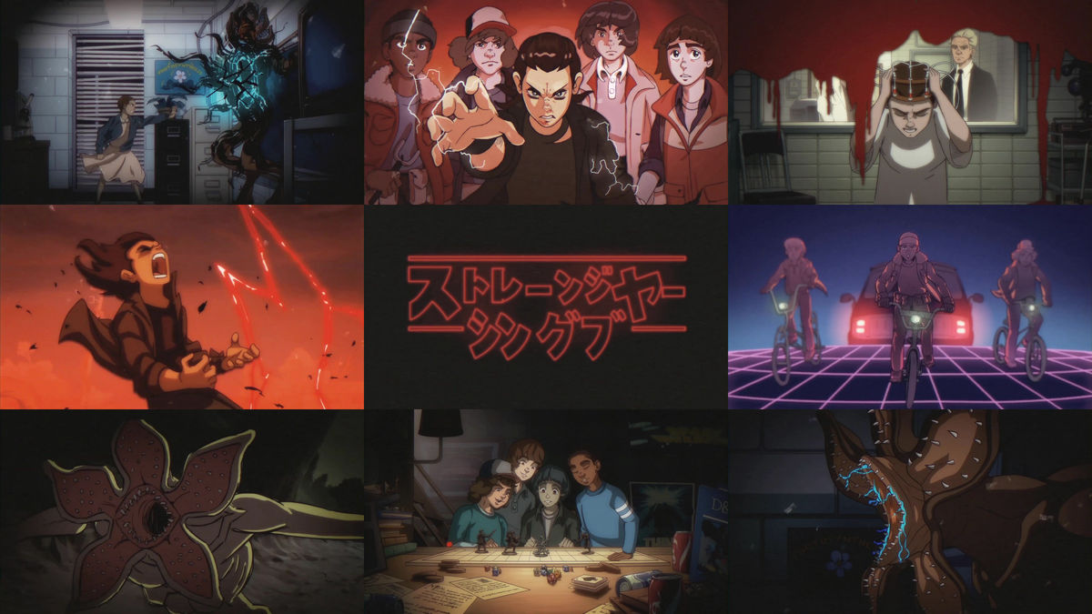 Stranger Things el Anime se ve ridículamente genial - Labo News