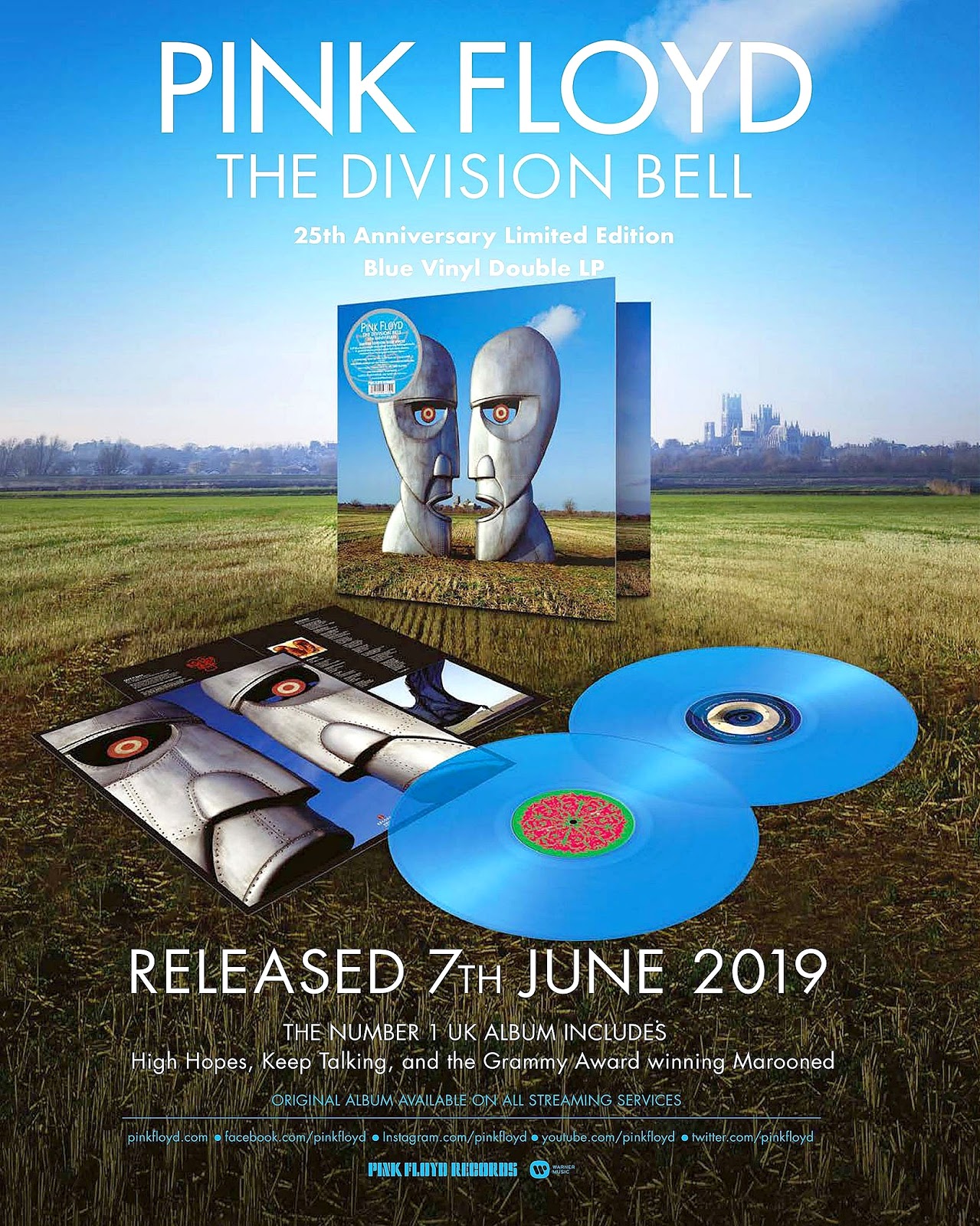 Pink Floyd Ilustrado: The Division Bell • 25th Anniversary · Blue Vinyl ...