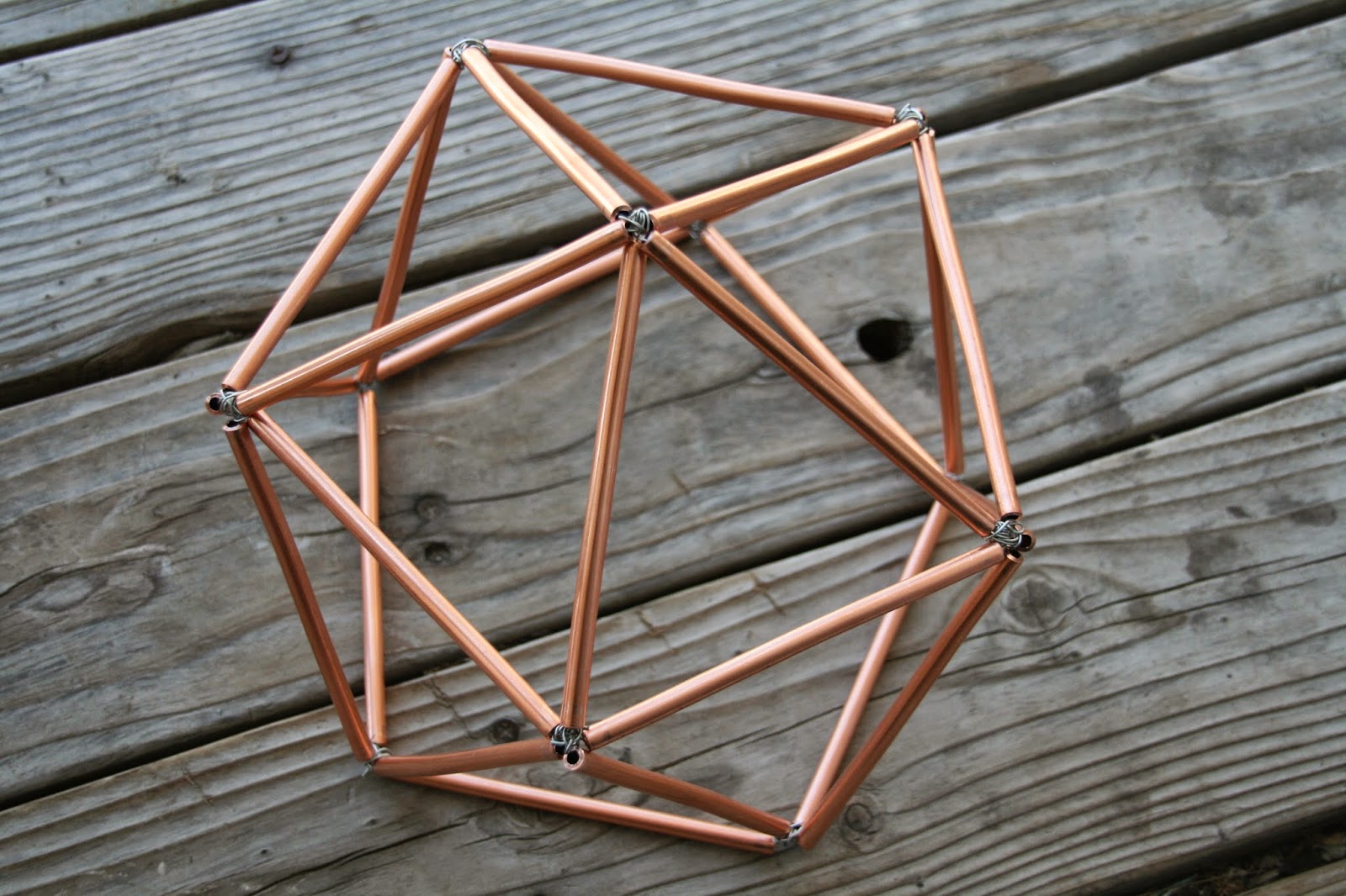 retropolitan: Geometric Copper Pendant- Tutorial