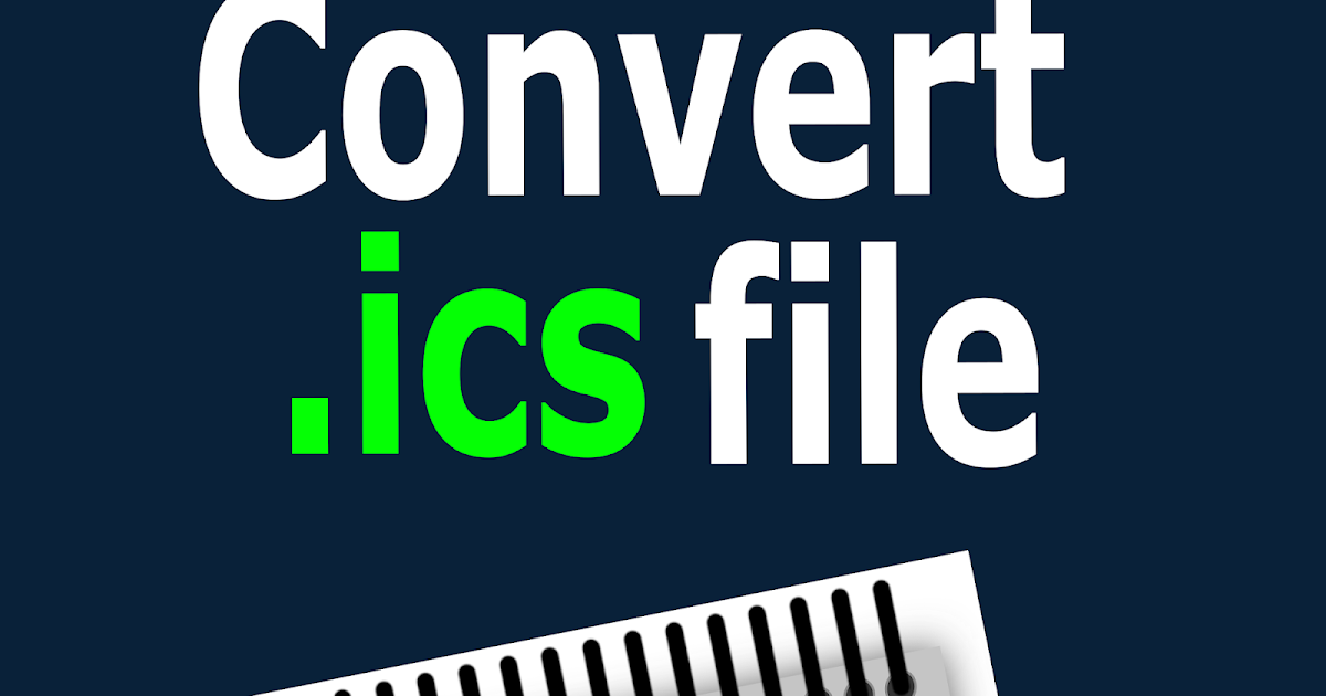 whiterock software: convert ics file