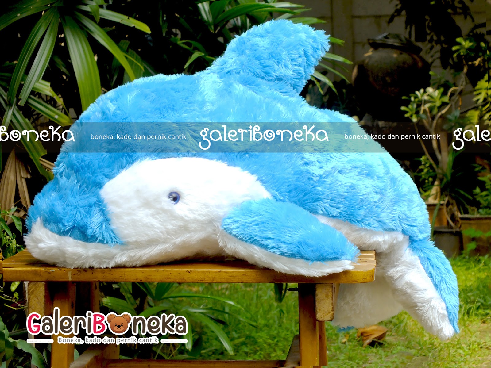 Boneka Lumba-Lumba Dolphin Biru ( HK - 1565 ) | Galeri Boneka