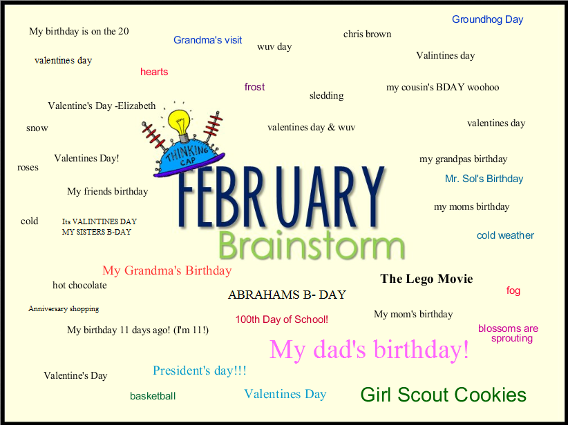 Welcome!: February Quick Writes!