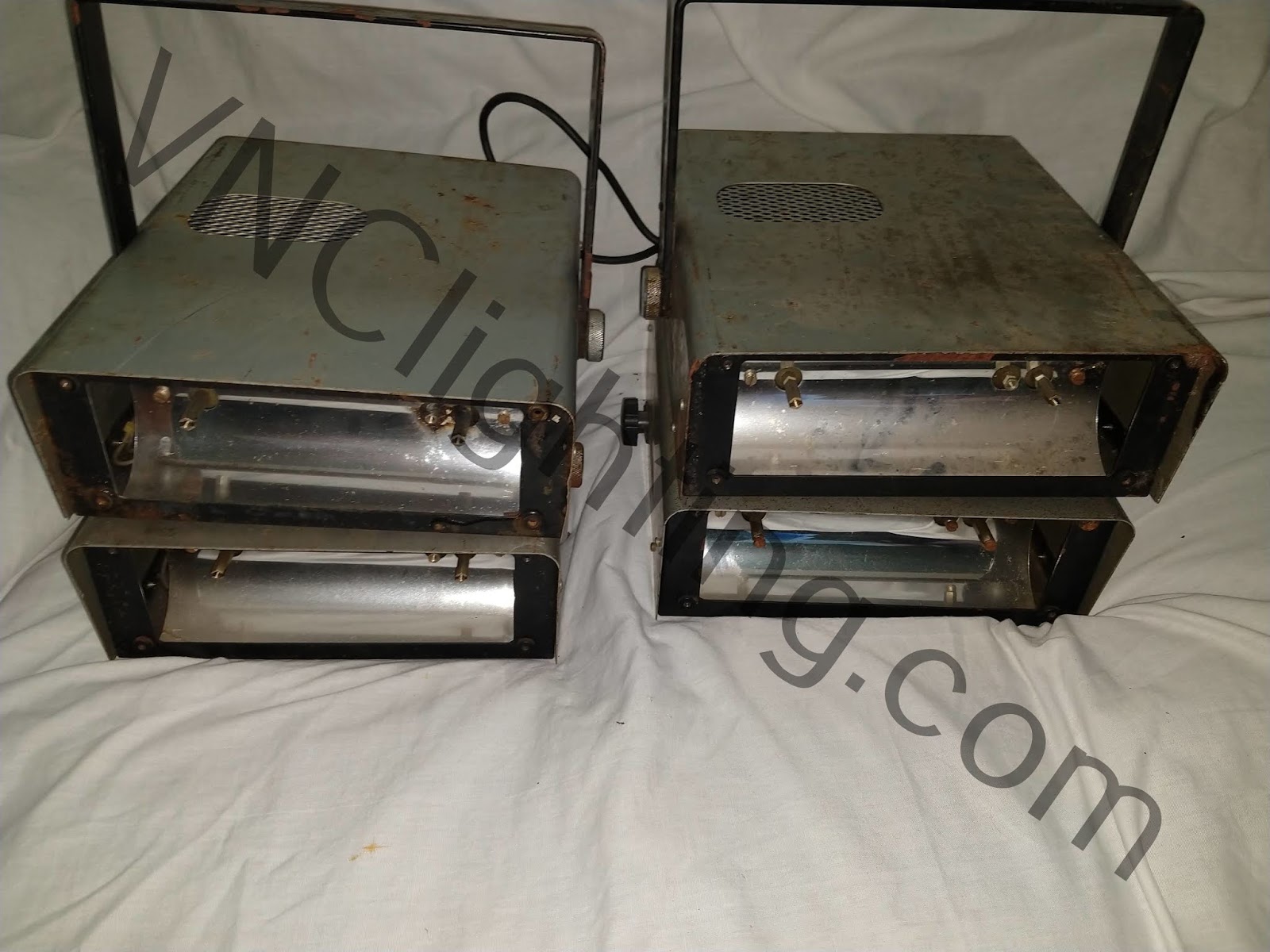 Vintage Night Club Lighting: Optikinetics White Lightning Strobe Units