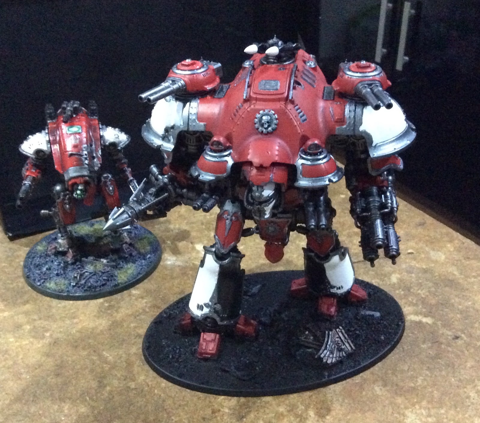 Redtoof's Mostly 40K Blog: Imperial Knight Valiant, House Taranis, WIP