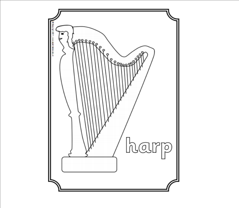 Harp Pictures Printable at Donald Edwards blog