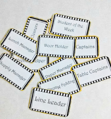 Classroom Jobs Tags | Sunday's Lullabies