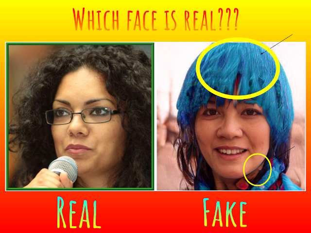 Tiffany: Which face is real???