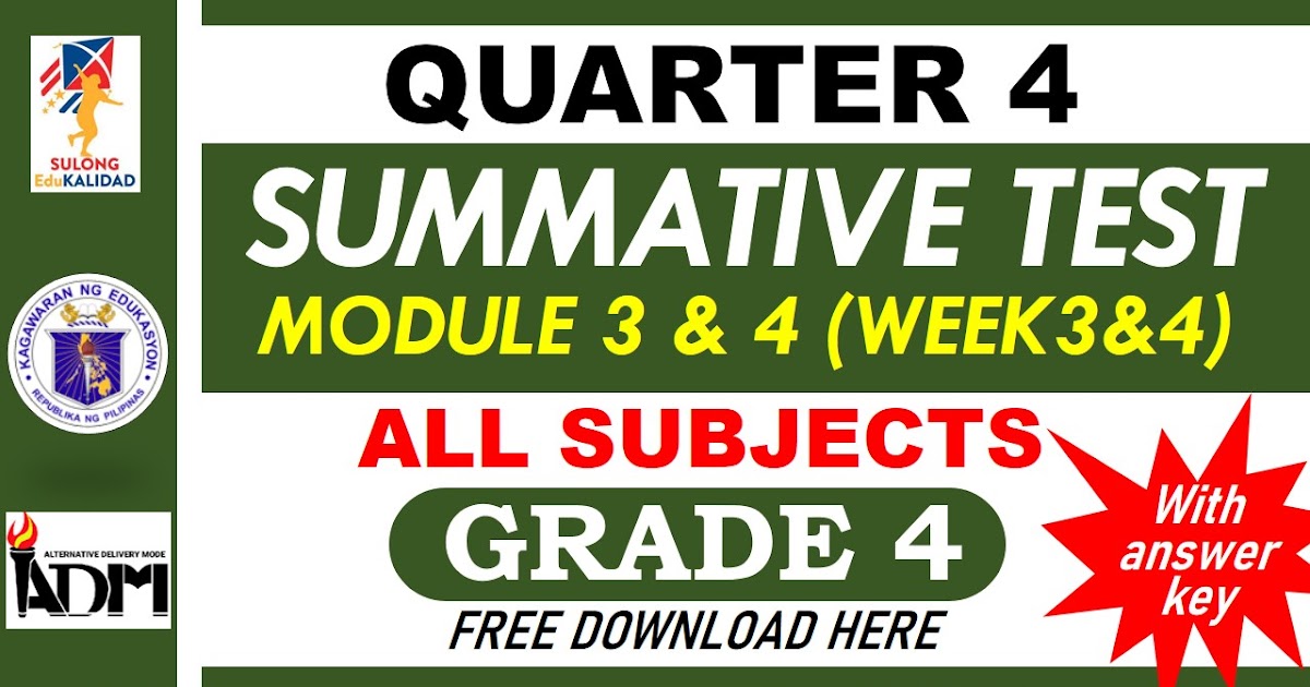 2ND Summative Test GRADE 4 Q4 - The Teachers Craft PH