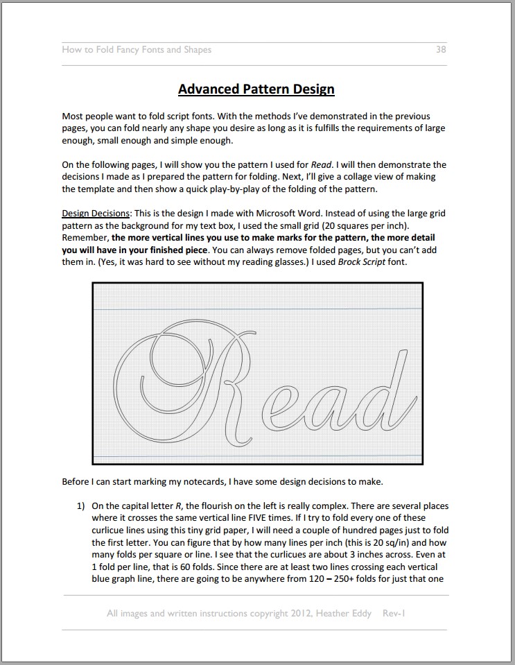 How to Fold Fonts and Shapes (Fancy Fonts)