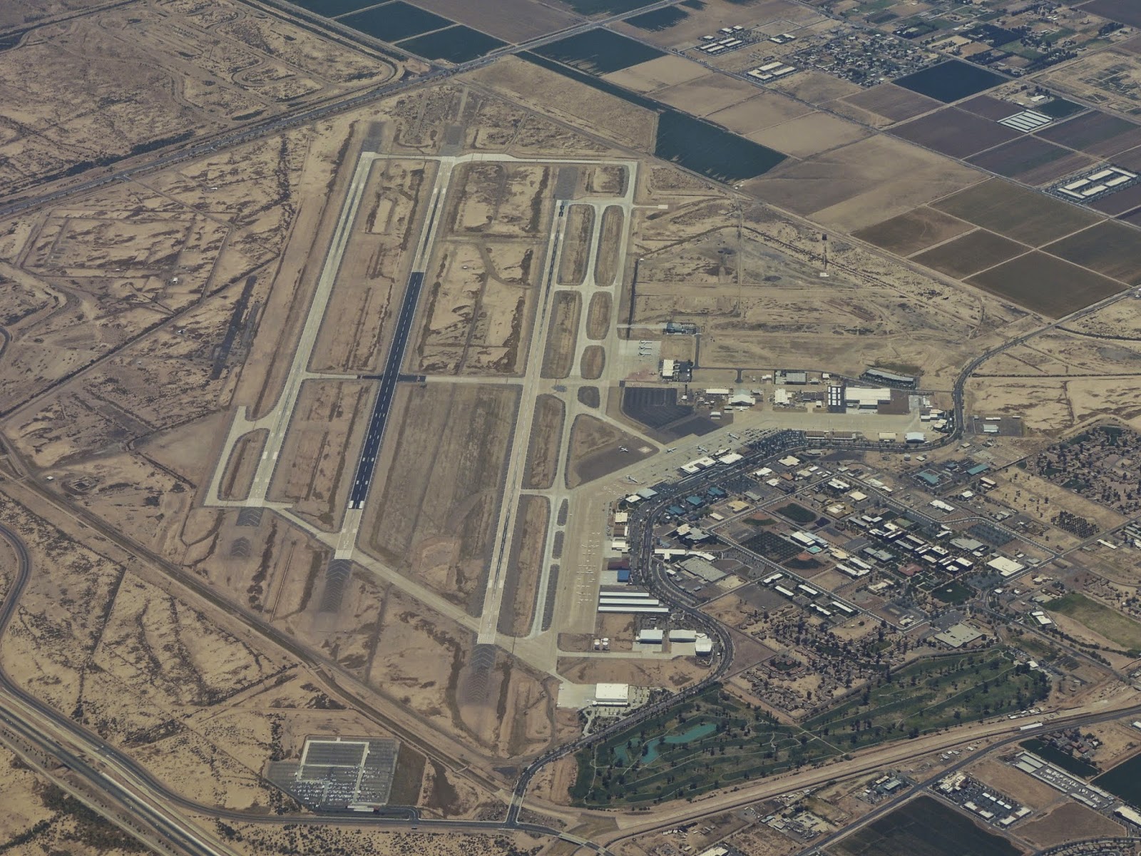 Scottsdale Daily Photo: Aerial Photo: Phoenix-Mesa Williams Gateway Airport