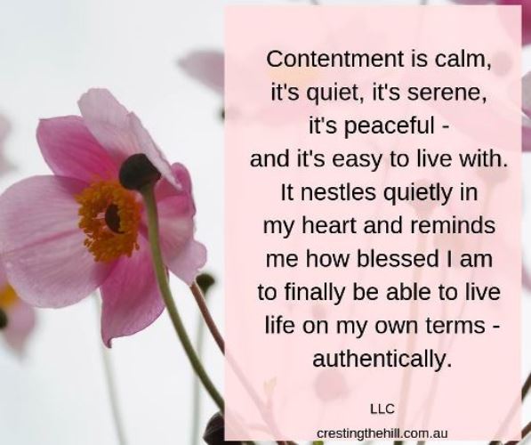 7 Quotes About Contentment - Walled Garden Of The Soul