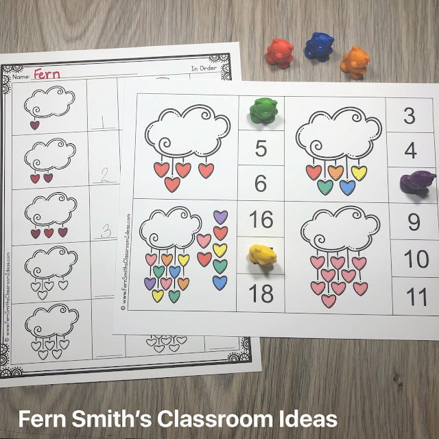 Your Class Will Loves These St. Valentine's Day Counting Clip Cards ...