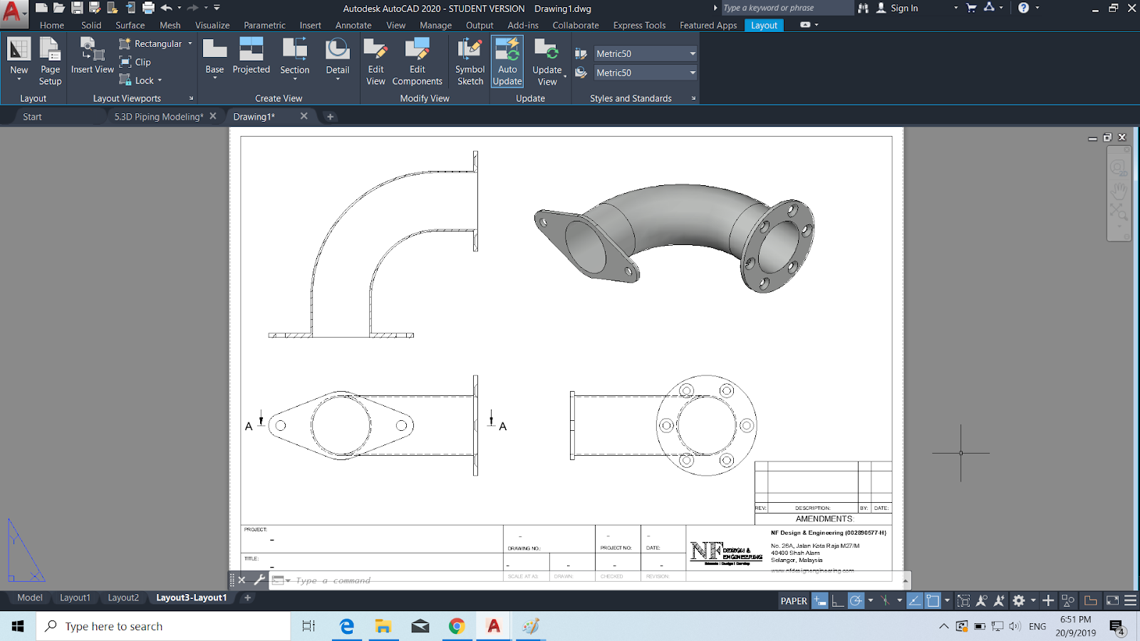 NF Design & Engineering: AUTOCAD 3D MODELING FOR MECHANICAL PIPING