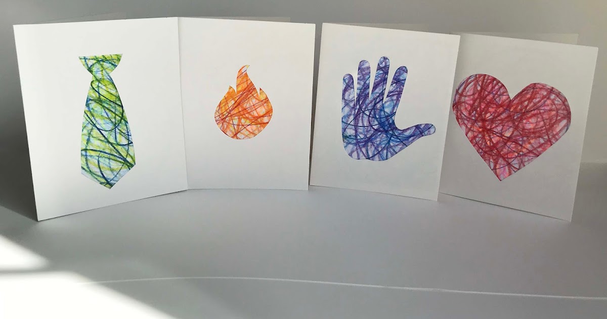 Hey, That's My Art Teacher: Scribble Cards
