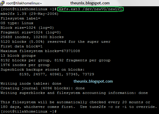 Linux LVM - Creating LV and mounting it ~ The Unix