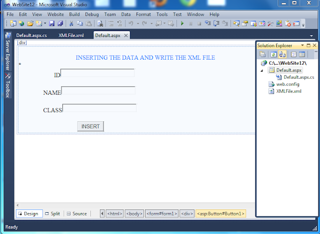 How to Insert the Data and Write the XML File | MY.NET Tutorials