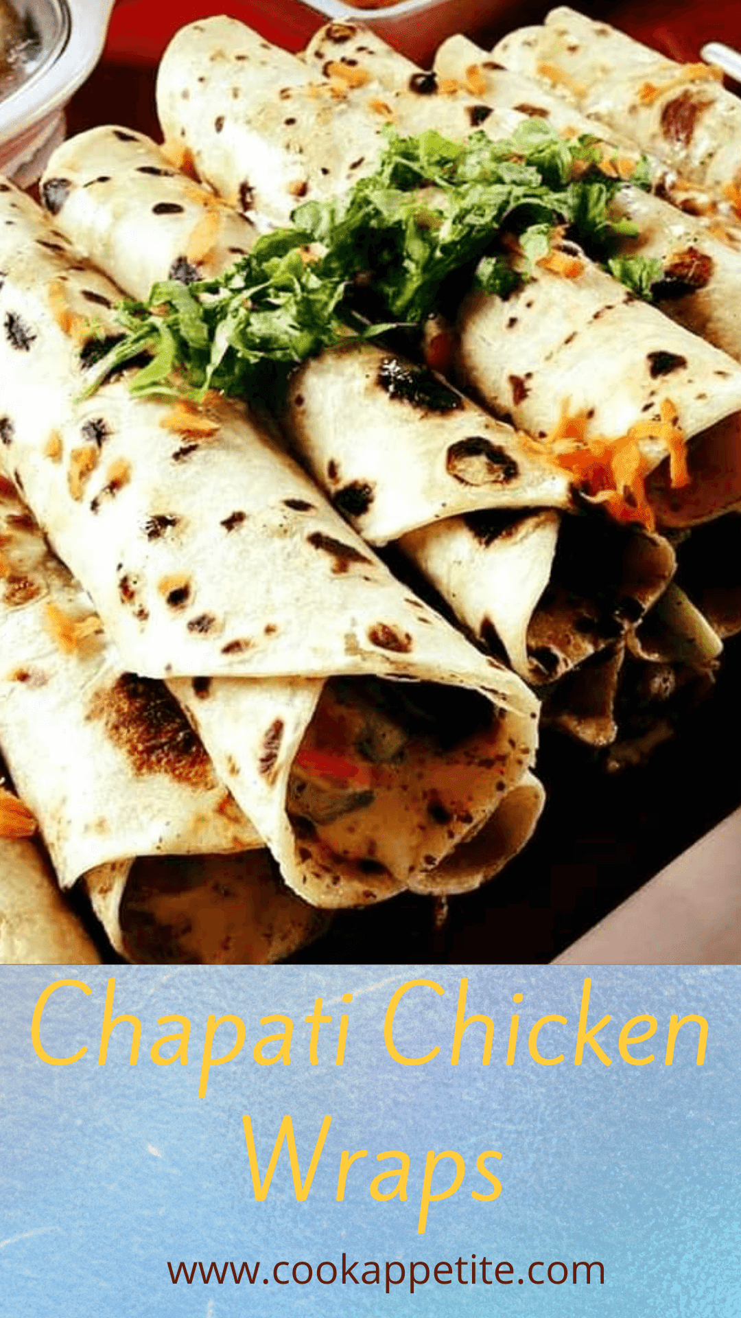 Chicken Chapati Roll With Garlic Sauce