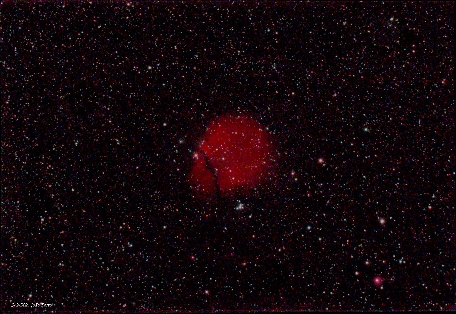 Astronomia no meio do Atlântico: Sh2-302