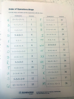 Caffeine and Lesson Plans: Order of Operations Scavenger Hunt