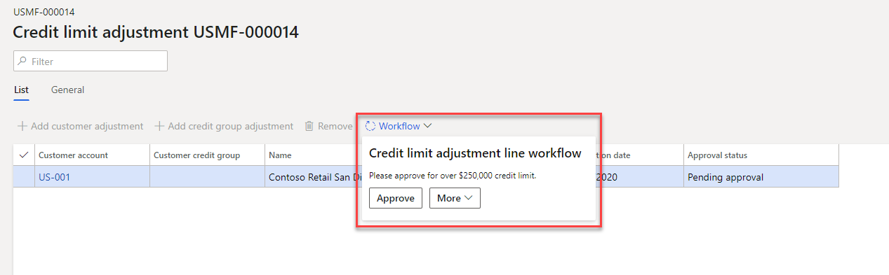 D365FandO(m): Credit Management - Workflows