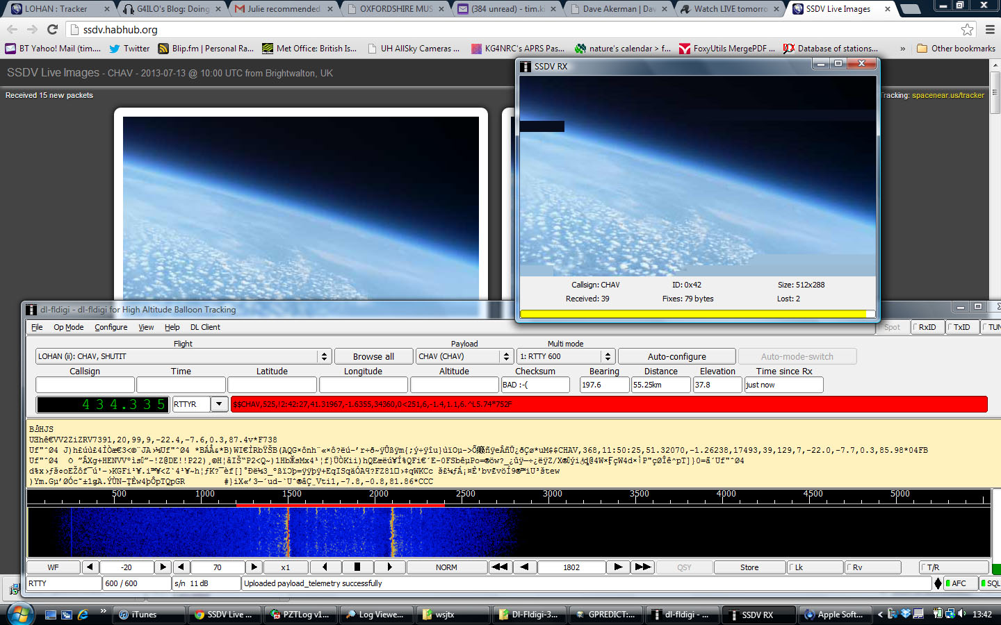 Tracking flying things: decoding SSDV pictures from 30km high ...