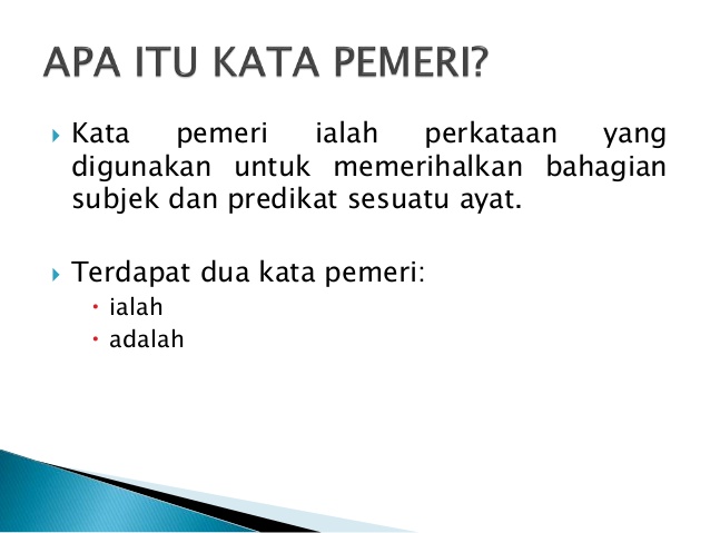 Bahasa Melayu Study Notes: Kata Pemeri
