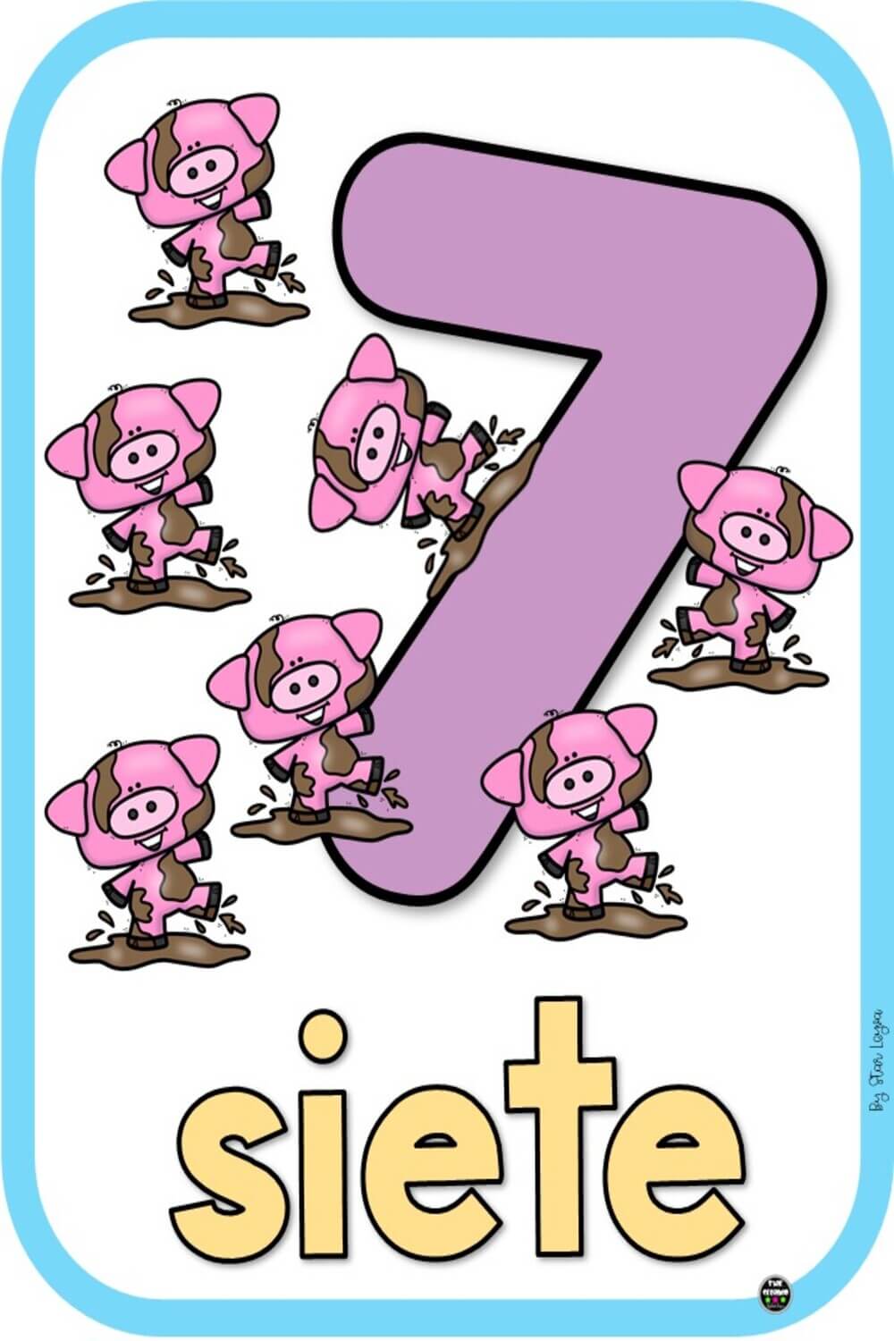 Tarjetas para aprender los números | Mundo de Rukkia