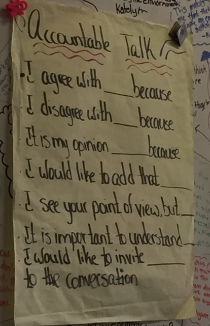 ELA Anchor Charts: Accountable Talk