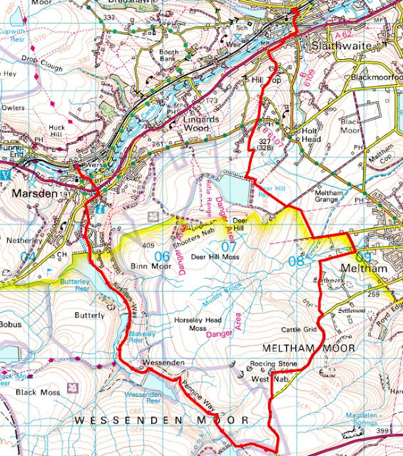 Fell Finder: Marsden to Slaithwaite via West Nab 9.4.12