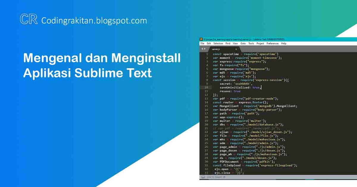 Mengenal dan Menginstall Aplikasi Sublime Text ~ CODING RAKITAN ...