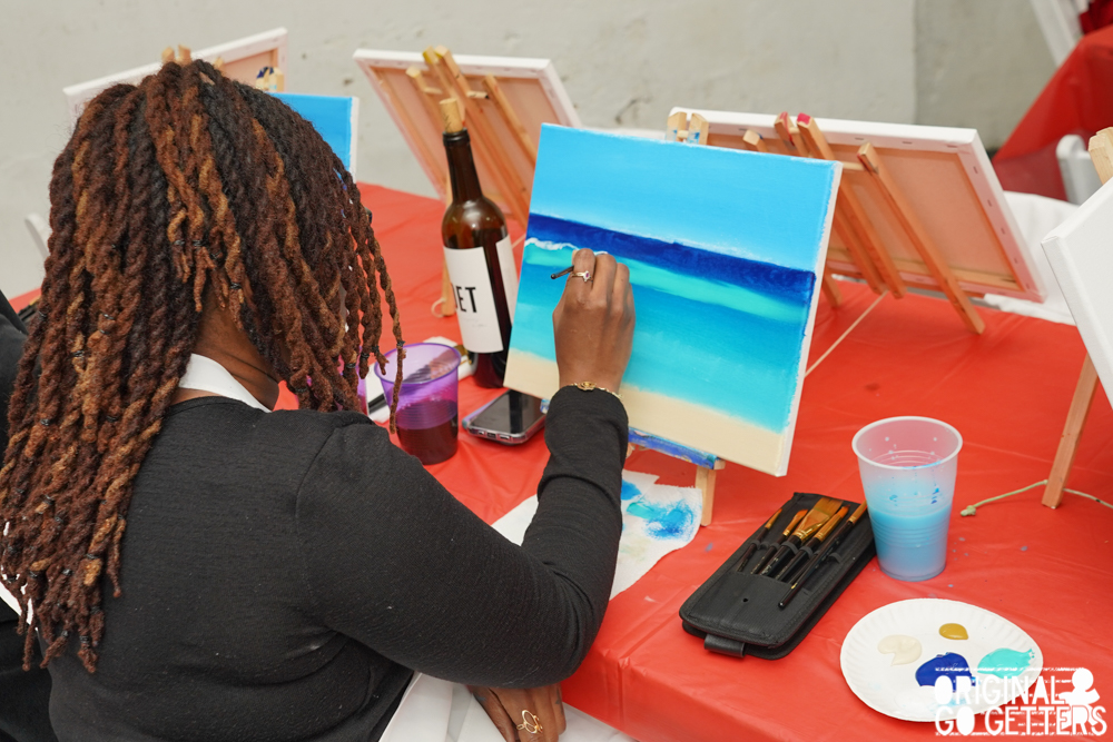 OriginalGoGetters: Paint sip and vibe 2-14-2021