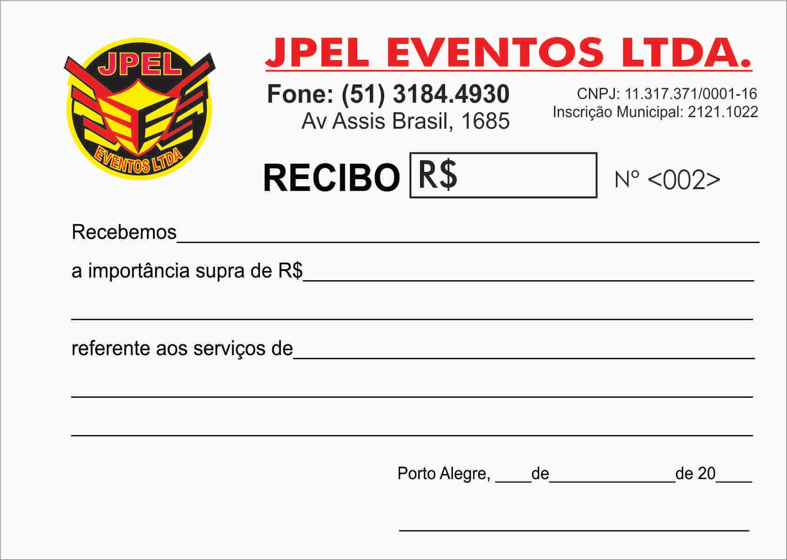 Gráfica Porto Alegre: Modelos de Artes de Blocos de Recibos