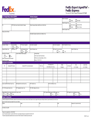 Fedex International Customs Form - Invoice Template